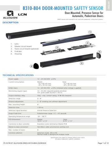 LCN 8310 Install Instructions | Manualzz