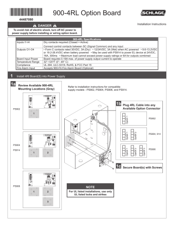 Von Duprin 900-4RL Installation instructions | Manualzz