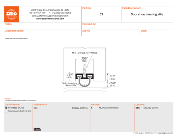 Zero Perimeter Seals Data Sheet | Manualzz