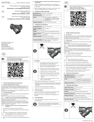 Oventrop 1122063 Y type strainer PN 16 Owner's Manual | Manualzz
