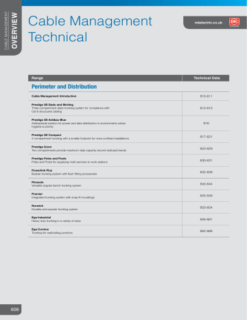 MK Cable Management Product Specification | Manualzz