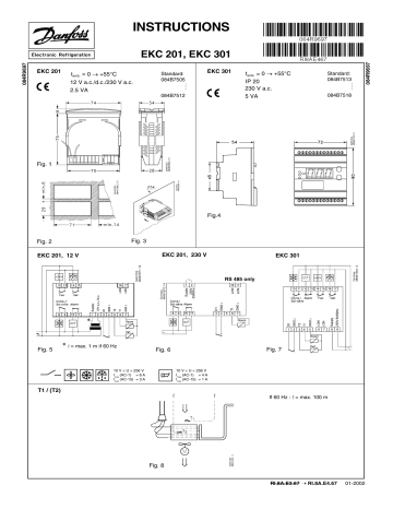 Danfoss EKC 201 Manual De Instrucciones | Manualzz