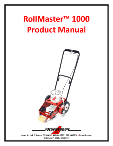 Newstripe RollMaster 1000 Product Manual | Manualzz
