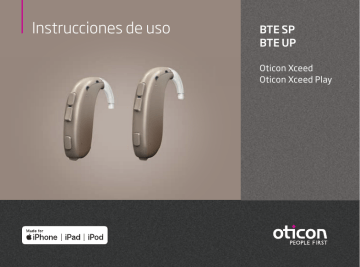 Oticon Xceed Play 2 BTE SP Instrucciones de operación | Manualzz