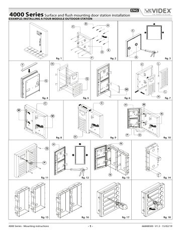 Videx Security Videx mounting options Installation Manual | Manualzz