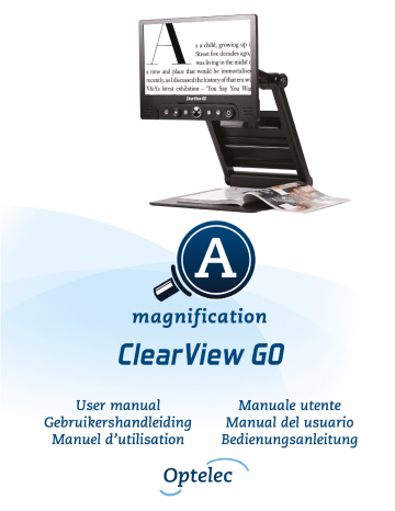 Optelec ClearView GO User Manual | Manualzz