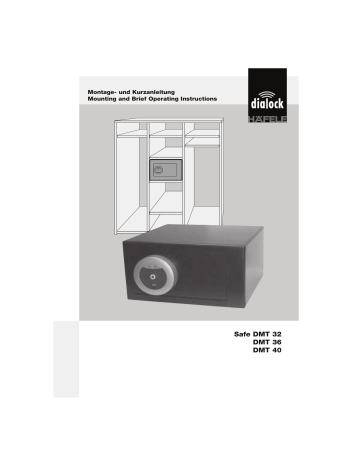 Hafele dialock DMT 32 Montage- Und Kurzanleitung | Manualzz