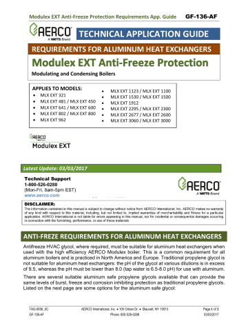AERCO Modulex EXT Condensing Guide | Manualzz