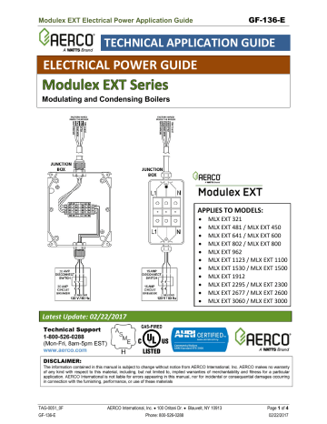 AERCO Modulex EXT Condensing Guide | Manualzz