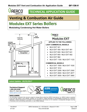 AERCO Modulex EXT Condensing Guide | Manualzz