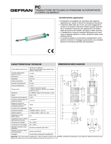 gefran PC Potentiometer Scheda dati | Manualzz