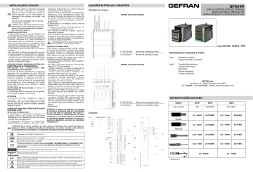 gefran GFX4-IR Power controller Guia rápido | Manualzz
