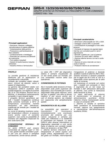 gefran GRS-H Solid state relay Scheda dati | Manualzz
