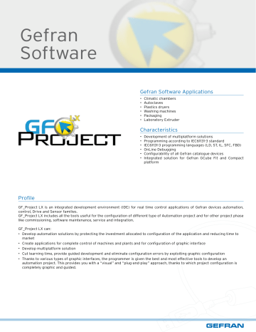 Gefran GF_Project LX DataSheet | Manualzz