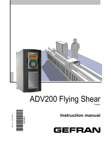 Gefran ADV200-EH Field-oriented vector inverter User Manual | Manualzz