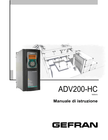 gefran ADV200 - HC Inverter Manuale utente | Manualzz