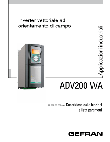 gefran ADV200 WA Inverter Manuale utente | Manualzz