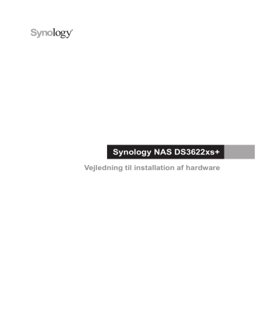 Synology DS3622xs+ Brugermanual | Manualzz