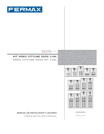 Fermax VIDEO CITYLINE DUOX 5L User& Installer's Manual | Manualzz
