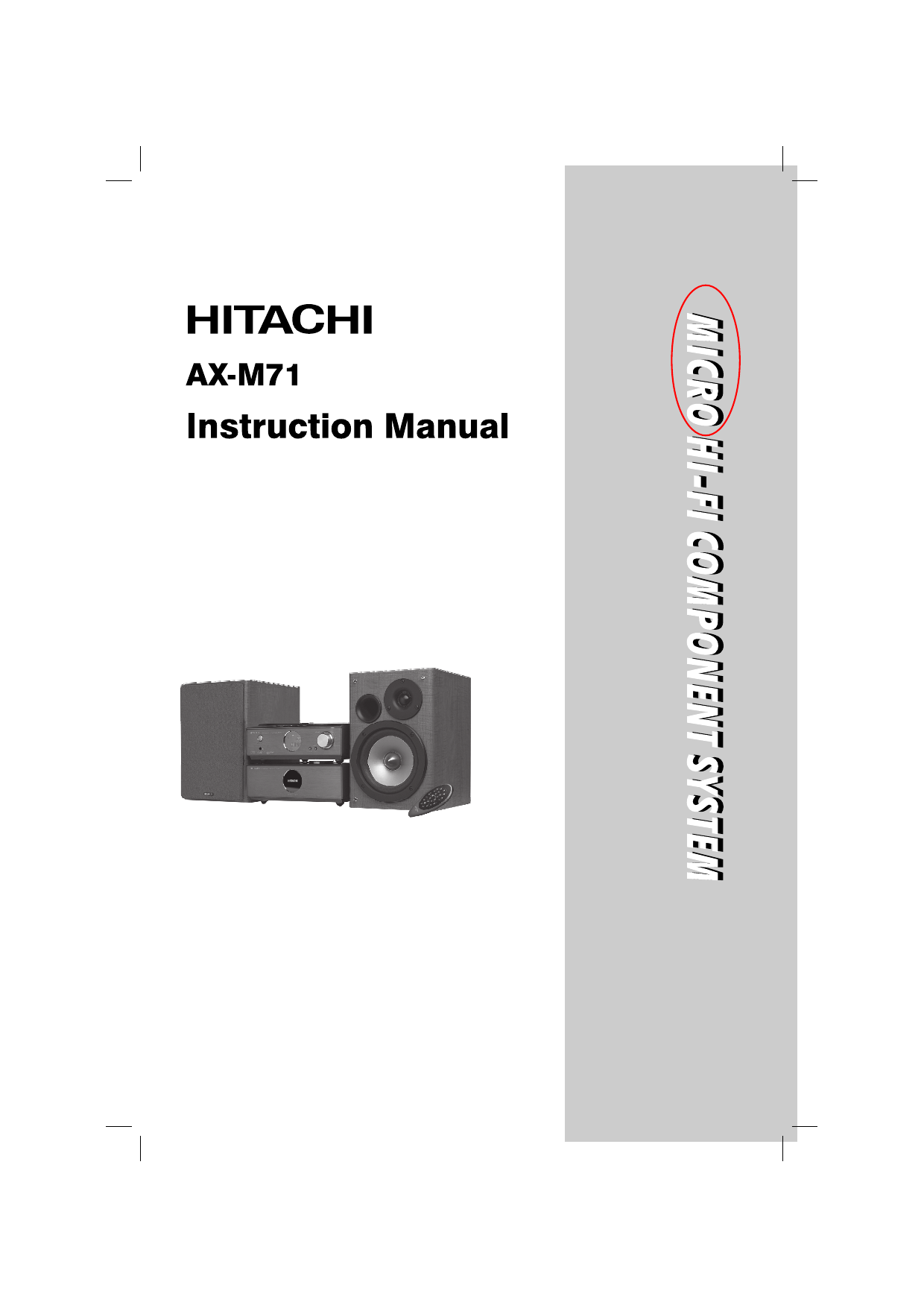 Stereos & Home Audio Electronics & Accessories Audio Hitachi micro hi ...