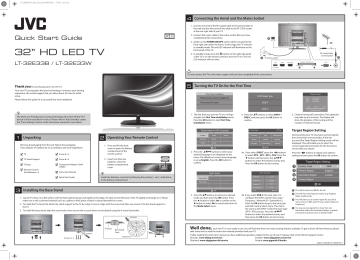 JVC LT-32E33W Quick Start Guide | Manualzz