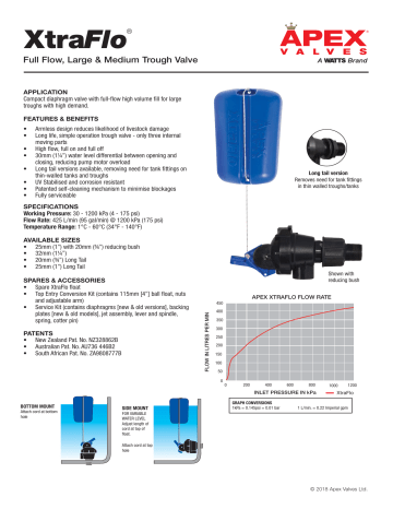 APEX XtraFlo Specification | Manualzz