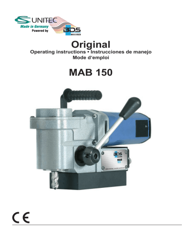 BDS Maschinen MAB 150 Instrucciones De Manejo | Manualzz