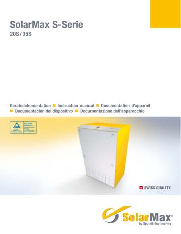 Sputnik Engineering SolarMax 20S Gerätedokumentation | Manualzz