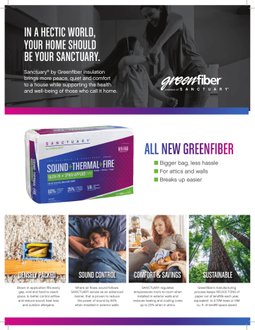 US Greenfiber INSSANC SANCTUARY by Greenfiber R-60 Blown-In Insulation ...