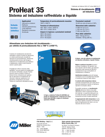 Miller ProHeat™ 35 Liquid-Cooled Cables specificazione | Manualzz