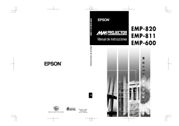 Epson EMP-820 Manual de usuario | Manualzz