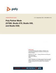 Poly G7500 - Setup Sheet, User guide, User Guide