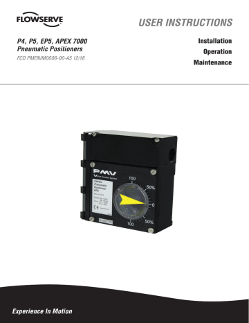 Flowserve EP5, P4, P5 User Instructions | Manualzz