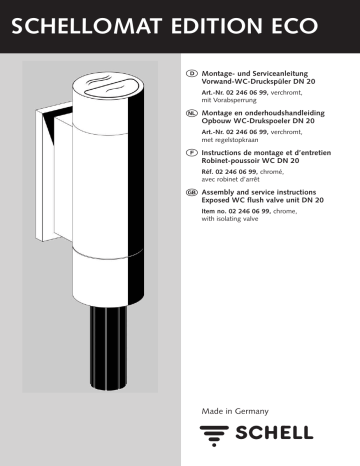 Schell SCHELLOMAT ECO Assembly And Service Instructions | Manualzz