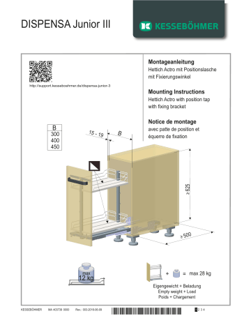 Kesseböhmer DISPENSA Junior III Assembly Instructions | Manualzz