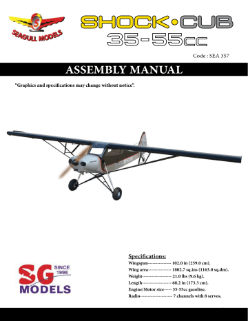 Seagull Models SHOCK CUB 35-55cc Assembly Manual | Manualzz