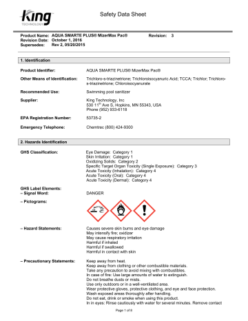 King Technology AQUA SMARTE Plus MizerMax Pac Manual | Manualzz