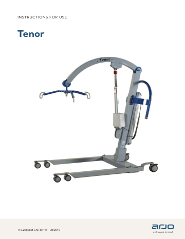 Arjo Tenor Instructions for use | Manualzz