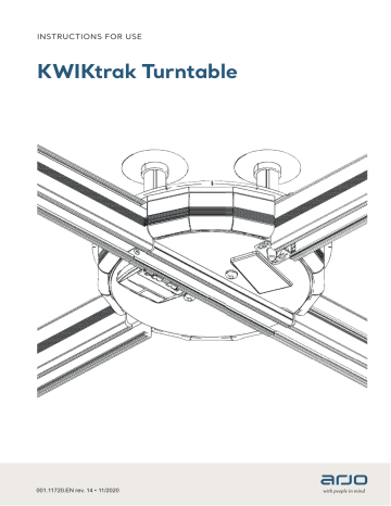 Arjo Ceiling Tracking Instructions for use | Manualzz