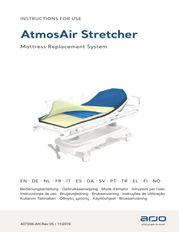 Arjo AtmosAir Stretcher Instructions for use | Manualzz