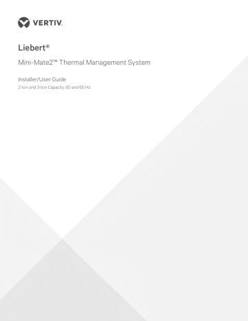 Vertiv Liebert Mini-Mate2 2 & 3 Ton User Manual | Manualzz
