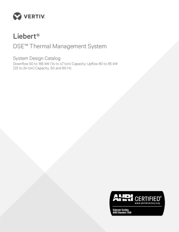 Vertiv Liebert® DSE 50-165 kW 14-47 Tons System User Manual | Manualzz