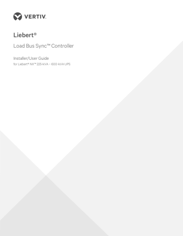 Vertiv Liebert® Load Bus Sync Controller User Manual | Manualzz