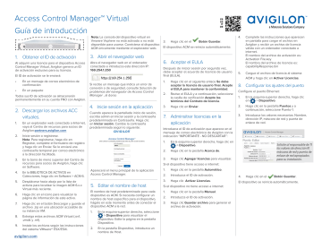 Avigilon ACM 6 Virtual Guía del usuario | Manualzz