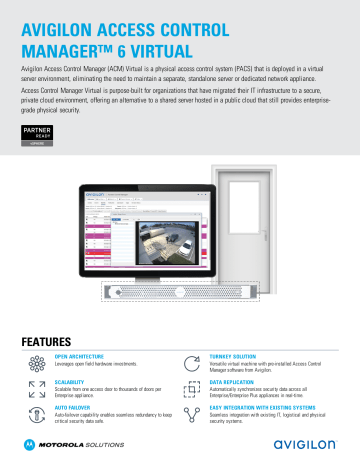 Avigilon ACM Virtual Datasheet | Manualzz
