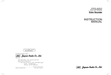 JRC JFE-680 Echo sounder Owner's Manual | Manualzz