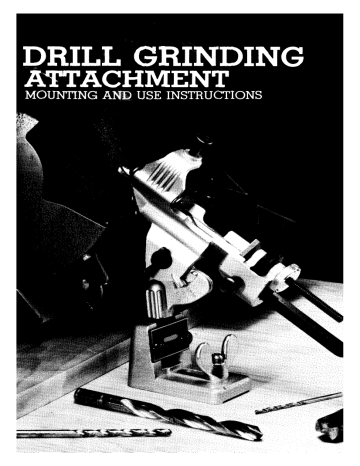 General Tools 825 Drill Bit Grinding Attachment Instructions | Manualzz