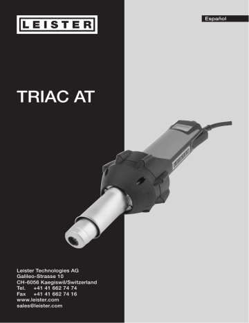 Leister TRIAC AT Instrucciones de operación | Manualzz