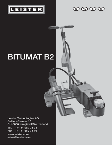 Leister BITUMAT B2 Instrucciones de operación | Manualzz