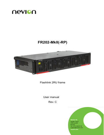 Nevion FR202-MKII - High power 2RU modular frame for 10 dual-card ...